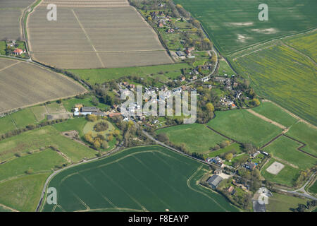An aerial view of the Kent hamlet of Marshside and surrounding ...
