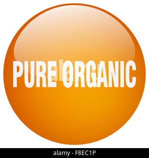 pure orange round gel isolated push button Stock Photo - Alamy
