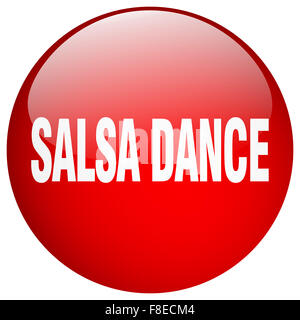 let's dance red round gel isolated push button Stock Photo - Alamy