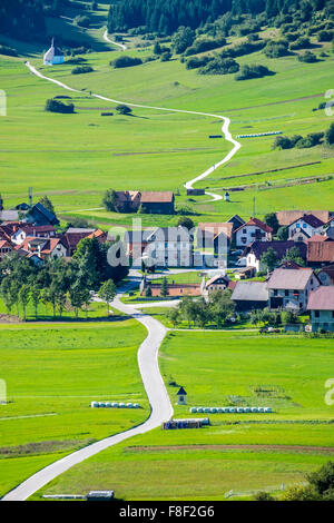 Retje village, Loski Potok, Slovenia Stock Photo - Alamy