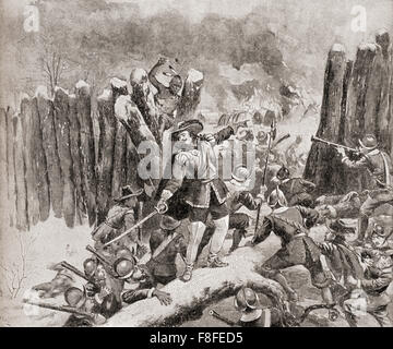 Attack on Fort King by Native Americans under Osceola during the Stock ...