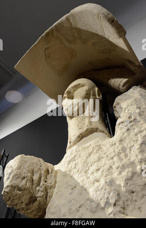 Giant Statues Of Monte Prama Cabras Archeological Museum Sardinia Stock ...