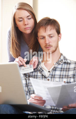 Couple Arguing Over Home Finances Stock Photo - Alamy