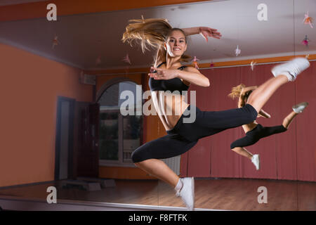 Female Dancer leaping Stock Photo - Alamy