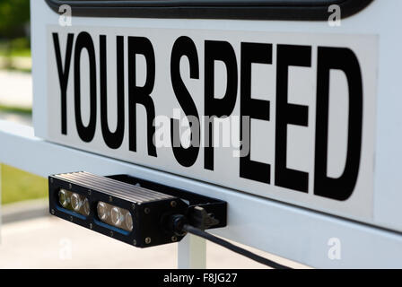 Police Mobile Radar Speed Trailer. Picture of a mobile police radar ...