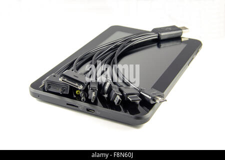 Connector Cables for a Computer Screen Stock Photo - Alamy