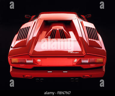 Red Lamborghini Countach in studio from front Stock Photo - Alamy