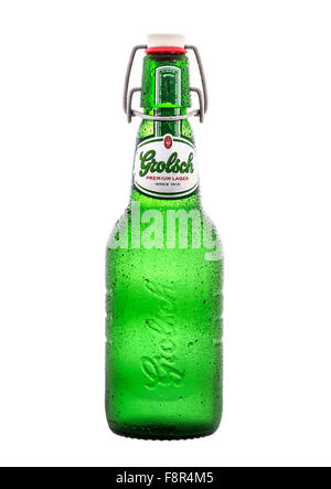 Grolsch beer can - Dutch lager Stock Photo - Alamy