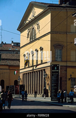 Italy, Emilia Romagna, Parma, Regio Theatre, Detail Facade Stock Photo ...