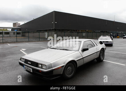 DeLorean cars return to the original Dunmurry Factory in Belfast where ...