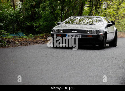 DeLorean cars return to the original Dunmurry Factory in Belfast where ...