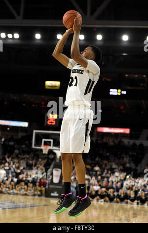 Providence guard Jalen Lindsey (21) takes a there pointer in the first ...