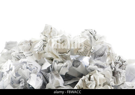 Recycling concept with lots of waster paper Stock Photo - Alamy