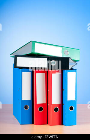Office folder against gradient background Stock Photo - Alamy
