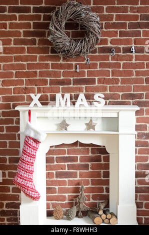 Christmas background with letters XMAS Stock Photo - Alamy