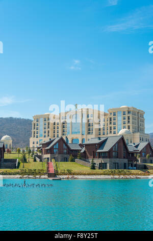 Quba - MARCH 26, 2015: Quba Rixos Hotel on March 26 in Azerbaija Stock ...