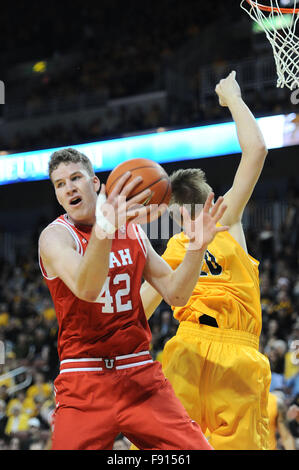 Utah forward Jakob Poeltl (42) shoots as Southern Utah forward Daniel ...