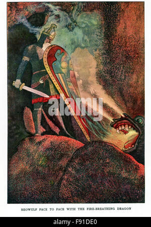 "Beowulf" is the title of the oldest English epic, probably composed ...