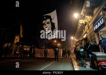 Palermo, Italy. 12th Dec, 2015. Sicilian people march through the ...