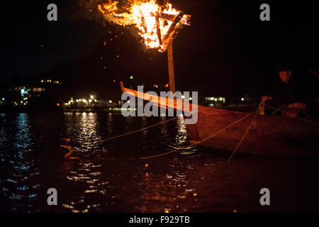 Ukai Cormorant fishing in Gifu, Japan Stock Photo - Alamy