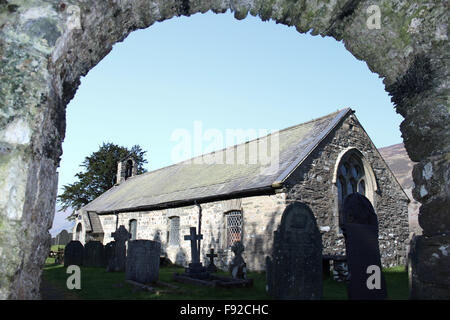 St Michael's Church Llanfihangel y Pennant at the foot of Cader Idris ...