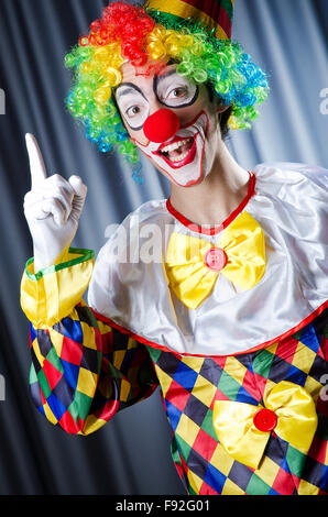 Funny clown in studio shooting Stock Photo - Alamy