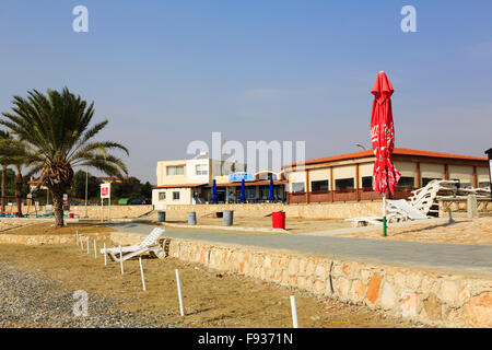 Dhekelia Sovereign base area army camp, at sunset, Larnaca, Cyprus ...