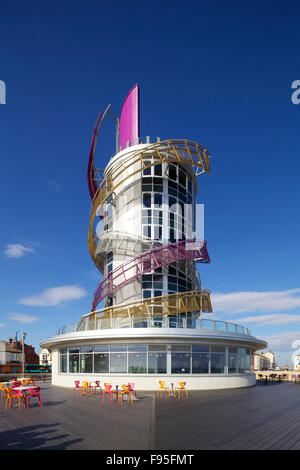 Vertical pier, The Esplanade, Redcar Stock Photo - Alamy