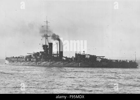 WW1: The Battle of Jutland: The Iron Duke, Jellicoe's flagship, in ...