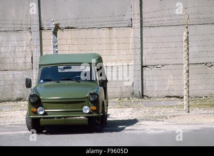 Trabant Police Car East Berlin Germany Stock Photo - Alamy