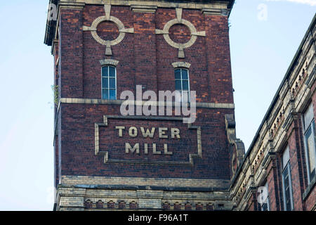 Tower Mill in Dukinfield, Tameside, Greater Manchester. Interior ...