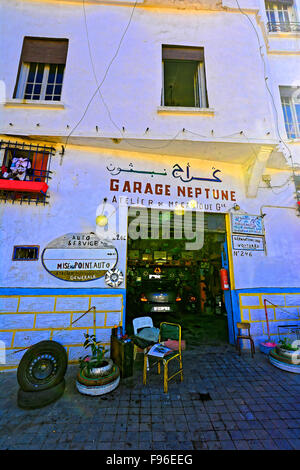 Casablanca Morocco car mechanic Garage Neptune Stock Photo - Alamy