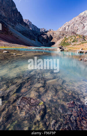 Canada, British Columbia, glacial alpine lake, Niut Range, Coast ...