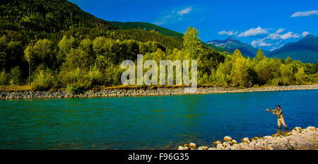Copper River British Columbia Steelhead Fishing Stock Photo - Alamy