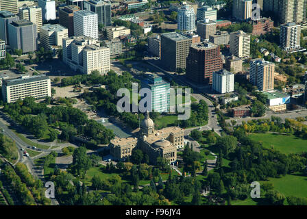 An aerial view of the Alberta Legislature Building, Alberta Legislature ...