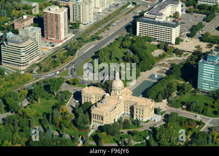 An aerial view of the Alberta Legislature Building, Alberta Legislature ...