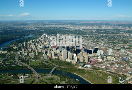 Aerial view of downtown, Edmonton, Alberta, Canada Stock Photo, Royalty ...