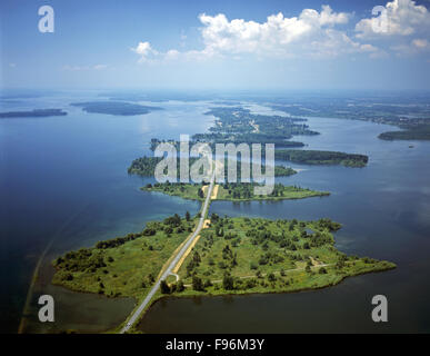 Aerial view of Long Sault Parkway, Canada Stock Photo - Alamy