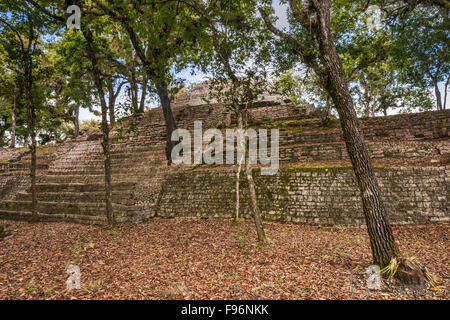 Estructura 7, pyramid, Maya ruins at Tenam Puente archaeological site ...