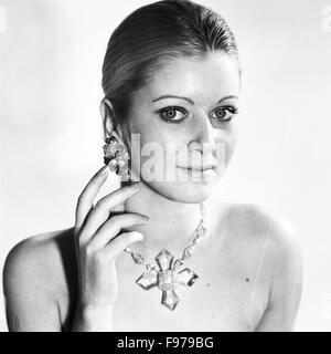 Das deutsche Fotomodell Christa Daniel, Porträt, Deutschland 1969. The ...