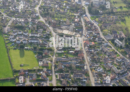 An aerial view of the Northamptonshire village of Ringstead Stock Photo ...