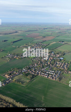 An aerial view of the South Lincolnshire village of Helpringham near ...
