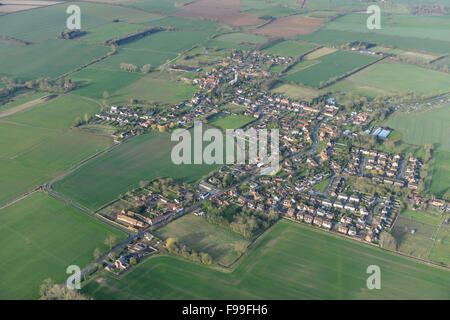 An aerial view of the South Lincolnshire village of Helpringham near ...