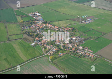 An aerial view of the Nottinghamshire village of Scarrington Stock ...