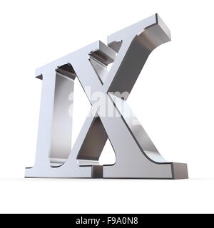 Metallic Roman Numeral 3 Stock Photo - Alamy