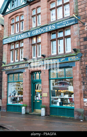 Shops and buildings in Penrith Cumbria Stock Photo - Alamy