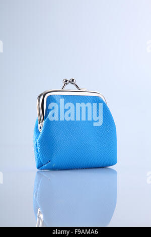 Retro coin purse isolated white background Stock Photo - Alamy