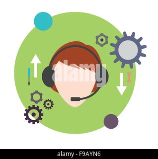 Customer support abstract concept vector illustration Stock Vector ...