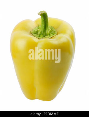 Yellow bell pepper isolated on a white background Stock Photo - Alamy