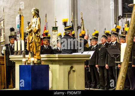 Annual meeting of historic coal miners association, in typical dress ...